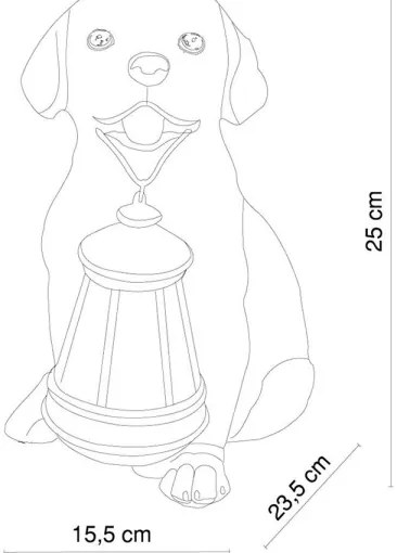 Globo 33271 - LED Solární svítidlo SOLAR 1xLED/0,06W/3V pes IP44