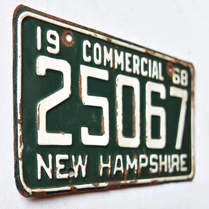 Americká SPZ New Hampshire 1968 Green 25067