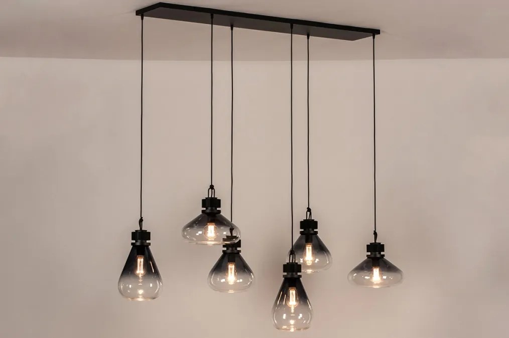 Závěsné designové svítidlo nad stůl Acapulco Bulb Nero 6
