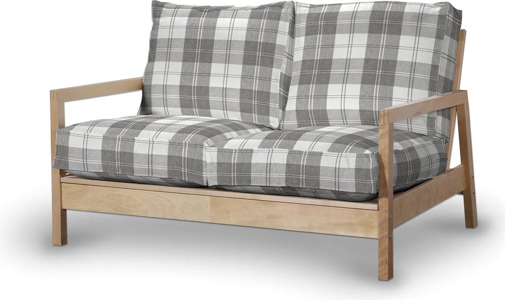 Potah na pohovku IKEA  Lillberg 2-místná nerozkládací barva šedá látka pletený vzor, vzorované