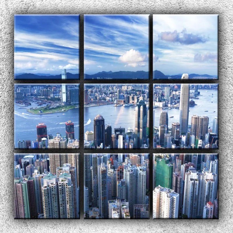 IMPAR Foto na plátno Městské panorama 3 90x90 cm