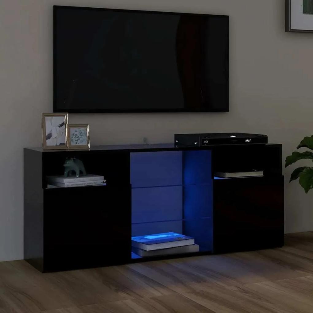 vidaXL TV skříňka s LED osvětlením 120x30x50 cm [804301] Barva: kouřový dub