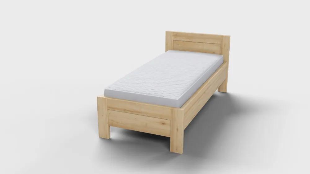 Ekointerier Šiva 96 postel - buk průběžný Moření: č. 104 - olše, Rozměr: 100 x 200 cm