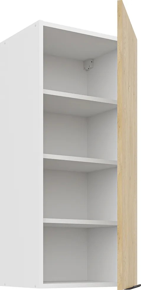 CREMONA bc | horní skříňka 40 G-90 1F policová | 40 cm | VYSOKÁ | bílá/cremona