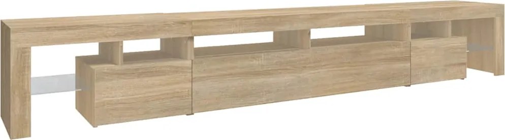 TV skříňka s LED osvětlením dub sonoma 260x36,5x40 cm 3152780