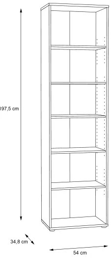 Knihovna URAN dub artisan