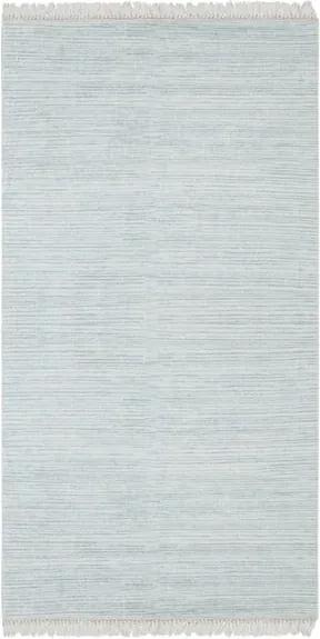 Světle tyrkysový sametový koberec Deri Dijital, 160 x 230 cm