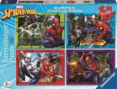 Ravensburger Marvel: Spider-Man - 4x100 dílků / od 5 let