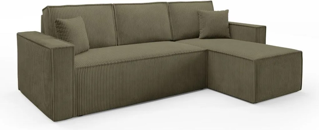 Pohodlná univerzální rohová sedací souprava s funkcí spaní Basic L 240 cm