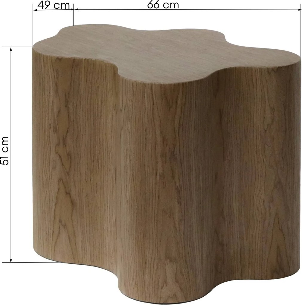 Odkládací stolek Cosmo 66 cm ořech