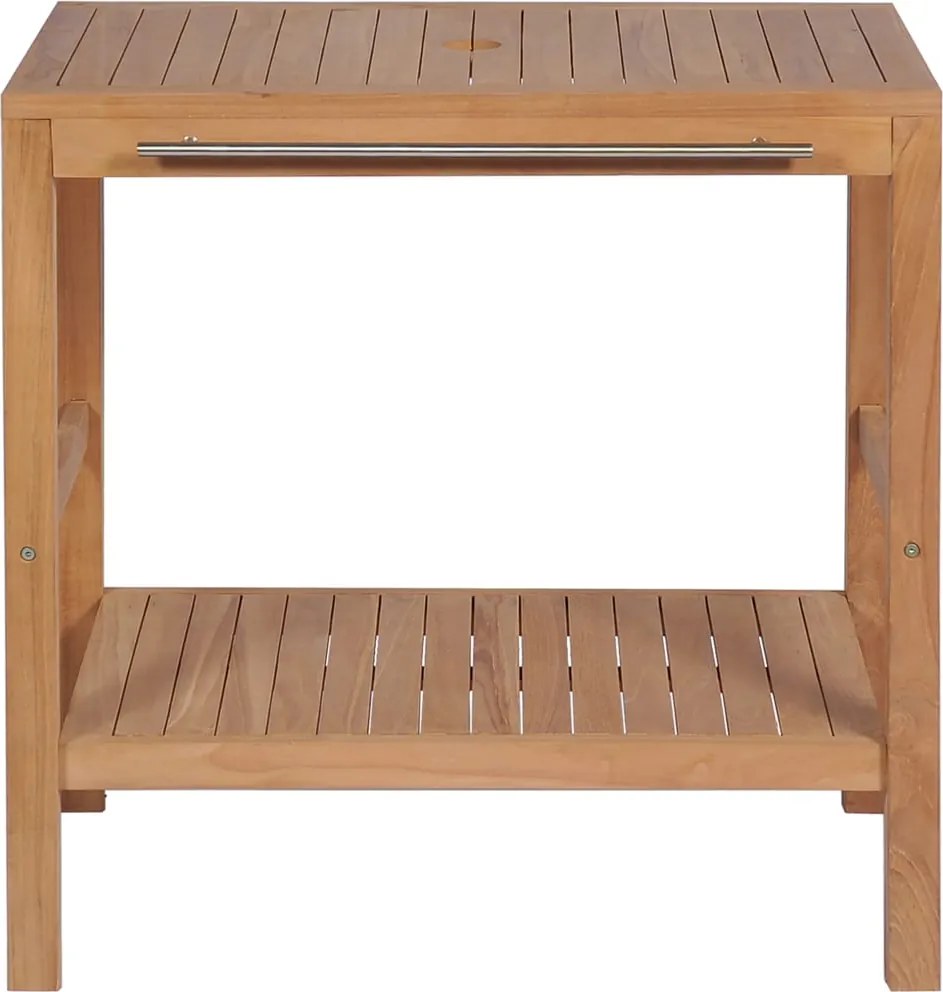 Skříňka pod umyvadlo z masivního teaku 74 x 45 x 75 cm 246492