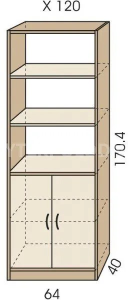 Kombinovaná skříň JIM 5 X 120