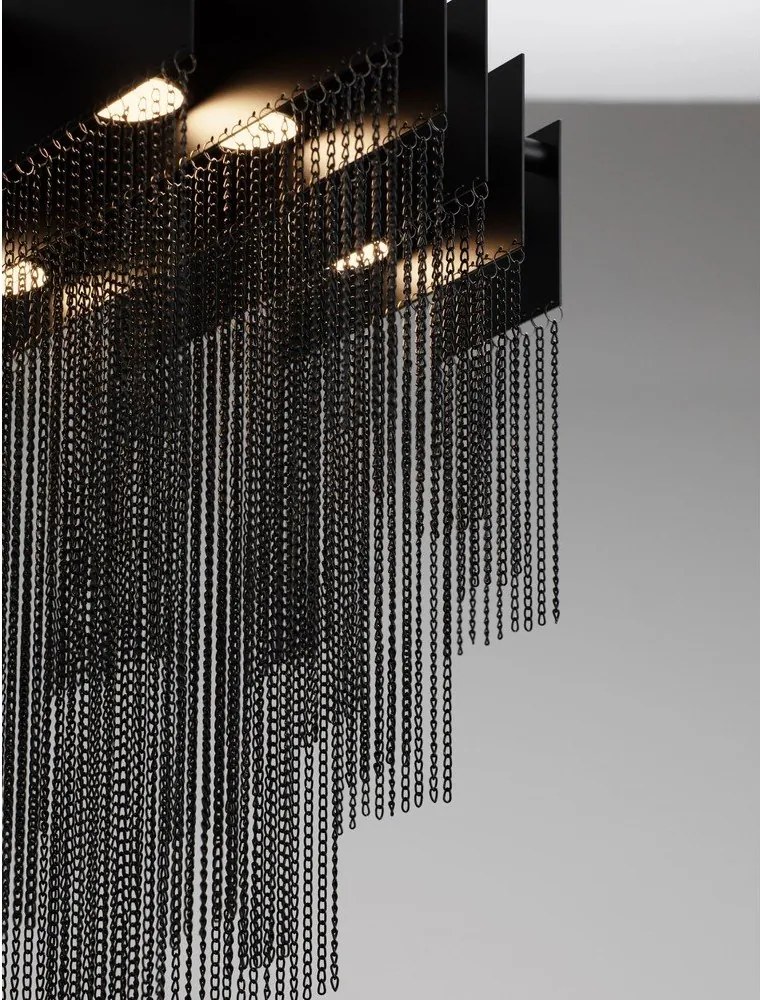 Matně černé ocelové LED stmívatelné závěsné svítidlo Revια – Nova Luce