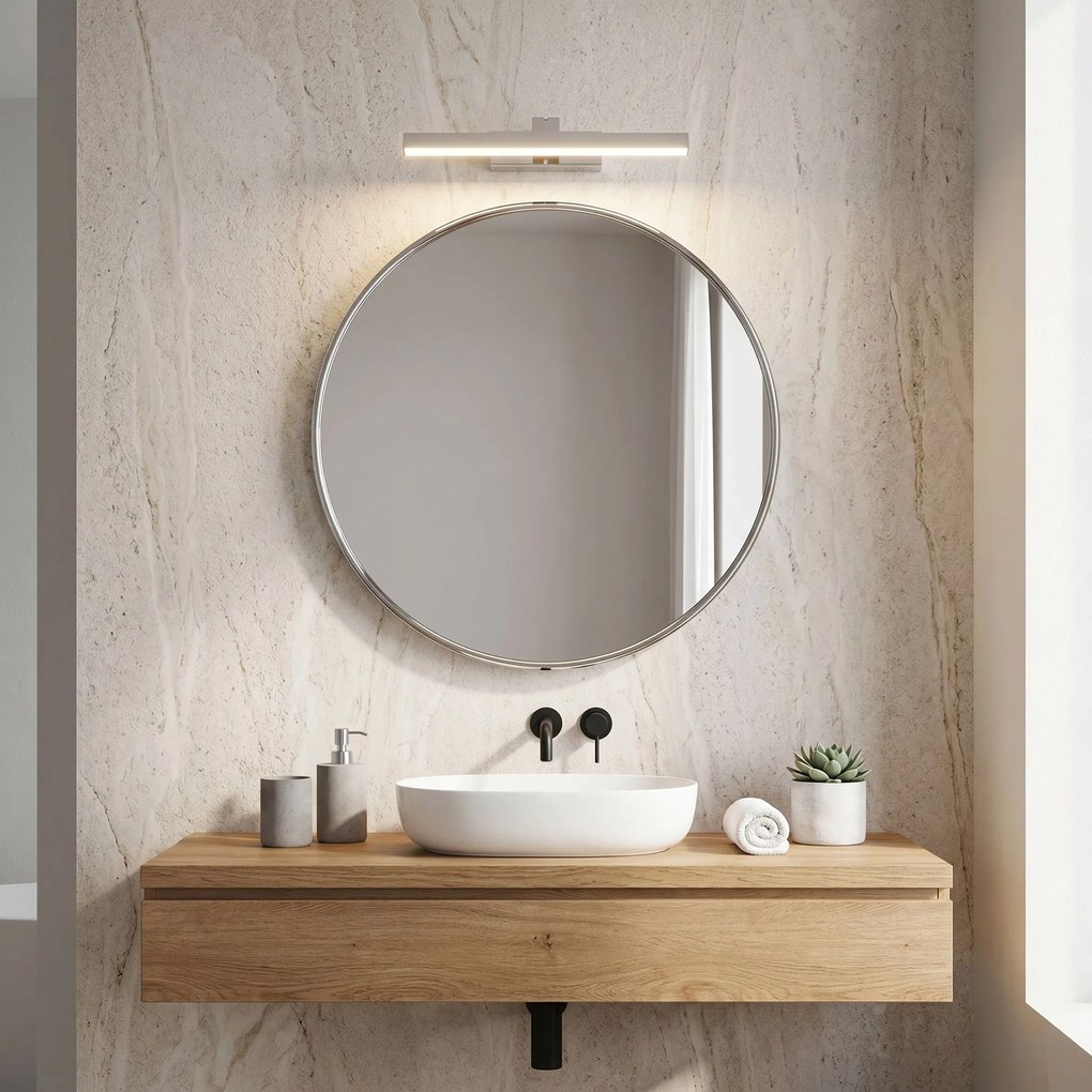 Toolight Rea, Koupelnové nástěnné LED svítidlo SWE001-1W 43cm CHROME, OSW-20100