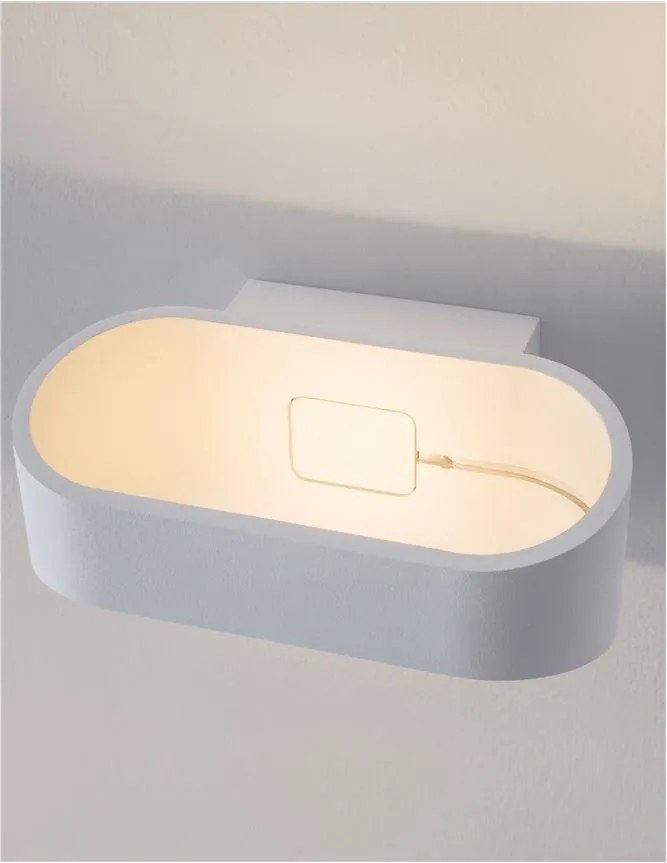 NV 9257871 Venkovní nástěnné svítidlo MILE bílý hliník a sklo LED 9W 3000K 100-240V 155st. IP54 světlo nahoru a dolů - NOVA LUCE