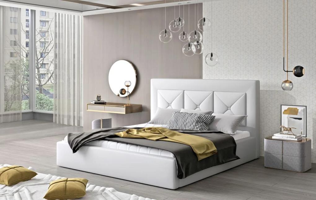 Čalouněná postel CLOE - Soft 17 - 160x200cm - Dřevo