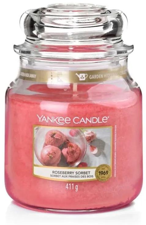Yankee candle Classic vonná svíčka Roseberry Sorbet 411 g