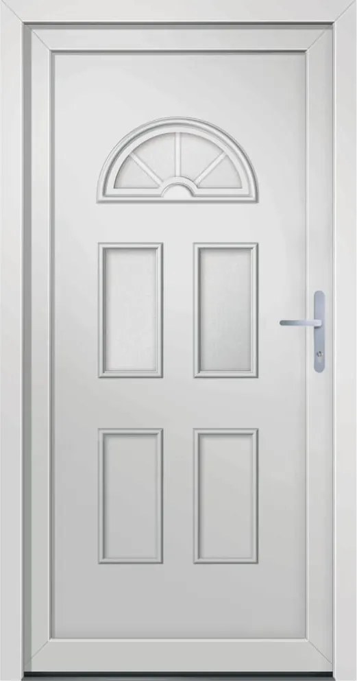 vidaXL Vchodové dveře bílé 88 x 190 cm PVC [3187915]