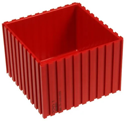 Plastová krabička na nářadí 70-100x100 mm, červená