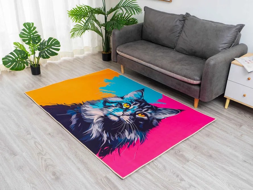 TZ Designový koberec „Kočka“ Rozměr: 100x150 cm
