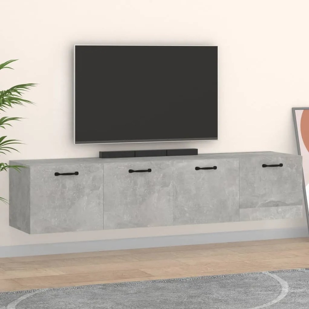 Nástěnné skříňky 2 ks betonově šedé 60x36,5x35 cm kompozit 3115639