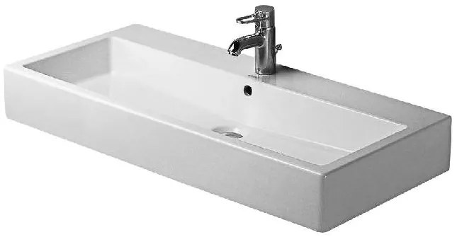 Duravit Vero - Umyvadlo 100x47 cm, s přepadem, s otvorem pro baterii, bílá 0454100000