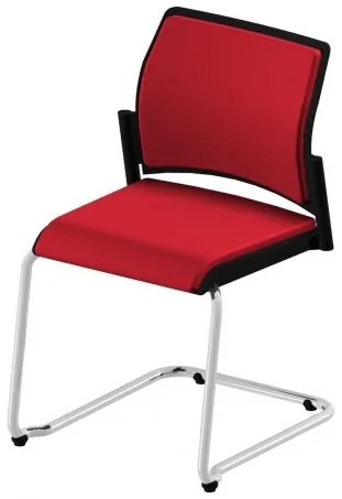 RIM Jednací židle REWIND RW 2108 celočalouněná bez područek Barva podnože černá podnož GALERIE - Čalounění Rim LÁTKY 2 / ERA, PHOENIX Barva plastu RIM bílý plast