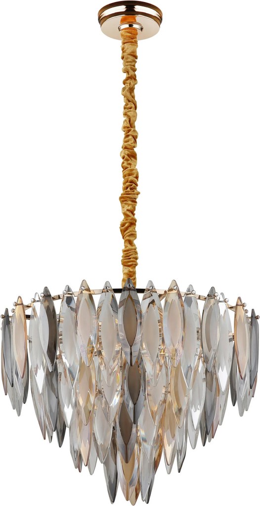 XXXLutz KŘIŠŤÁLOVÉ ZÁVĚSNÉ SVÍTIDLO, 59/112 cm - 004558472501