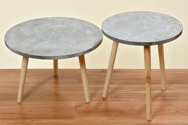 Dřevěný odkládací stolek - 50 cm