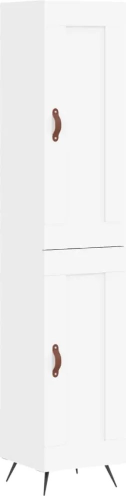 Skříň highboard bílá 34,5 x 34 x 180 cm kompozitní dřevo 3200425