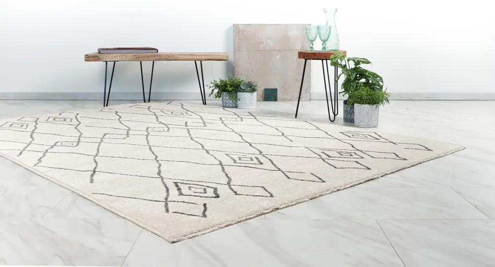 Lalee Kusový koberec Agadir 502 Ivory Rozměr koberce: 160 x 230 cm