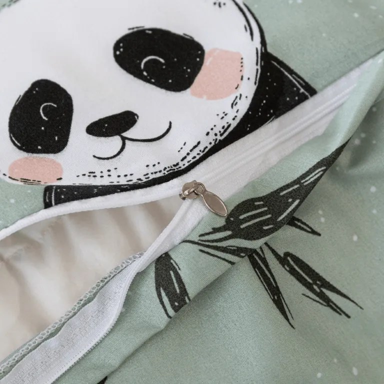 Povlečení z mikrovlákna PANDA RELAX mentolové Rozměr povlečení: 70 x 90 cm | 140 x 200 cm