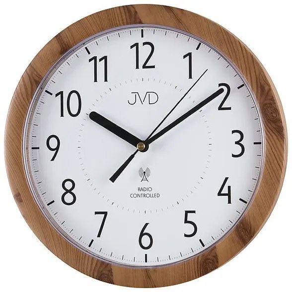 Přesné moderní rádiem řízené hodiny JVD RH612.8 - imitace dřeva