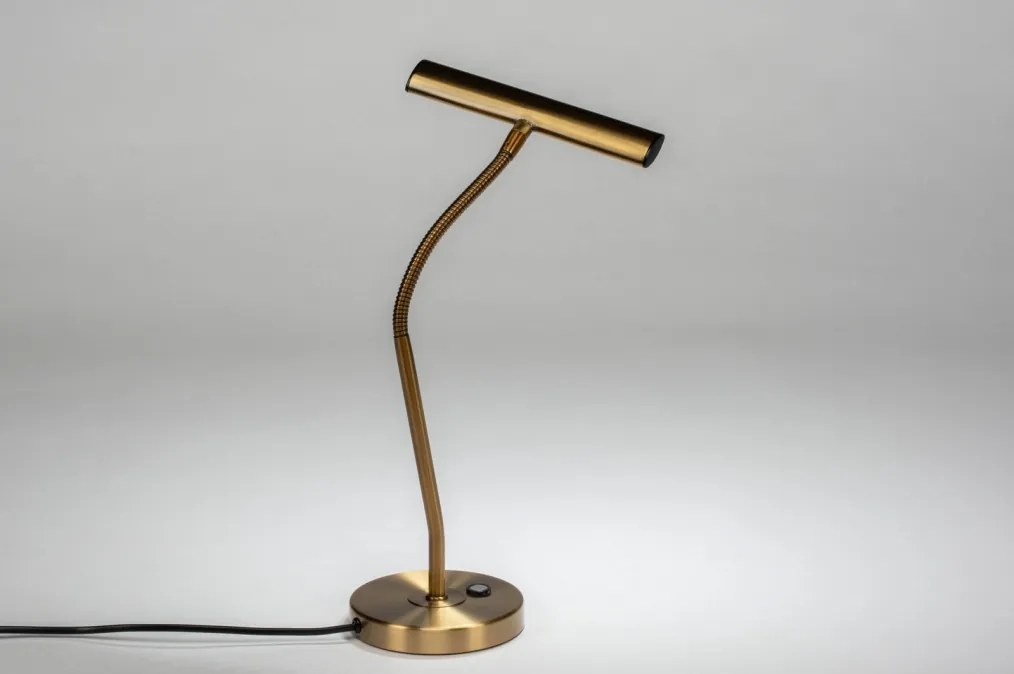 Stolní designová LED lampa Bank Retro Gold