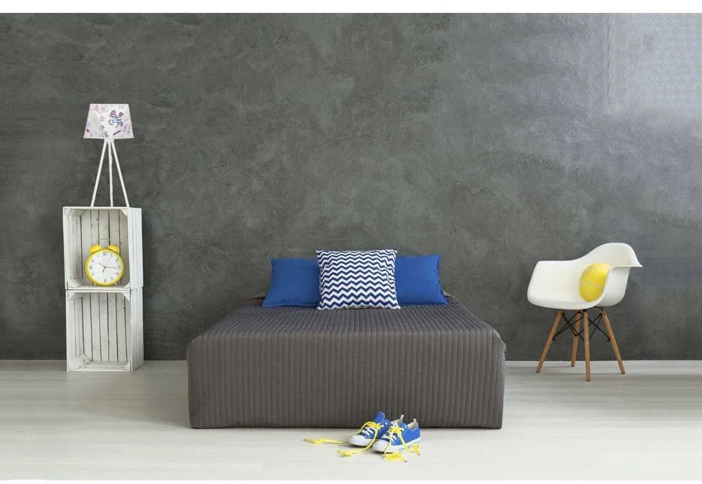 Dětská stolní lampa Diamond, 1x bílé textilní stínítko se vzorem