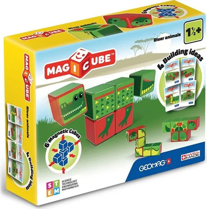 GEOMAG Magnetické kostky Magicube Plazi a obojživelníci