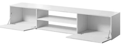 Tv stolek Koda 200 K, Barva: bílá / bílá lesk