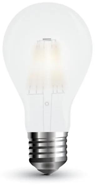 V-TAC LED Filament žárovka matná A60 7W/230V/E27/2700K/840Lm/300°/A++