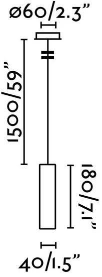 FARO 29895 - LED Lustr na lanku ORA LED/4W/230V černá