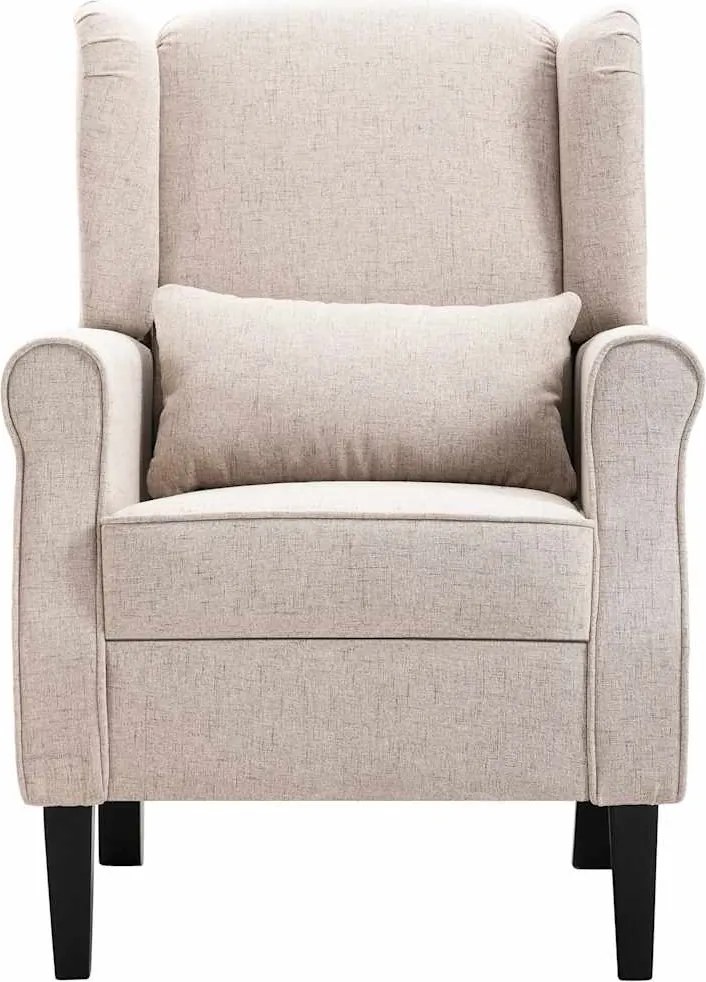 Křeslo béžové textil 248614