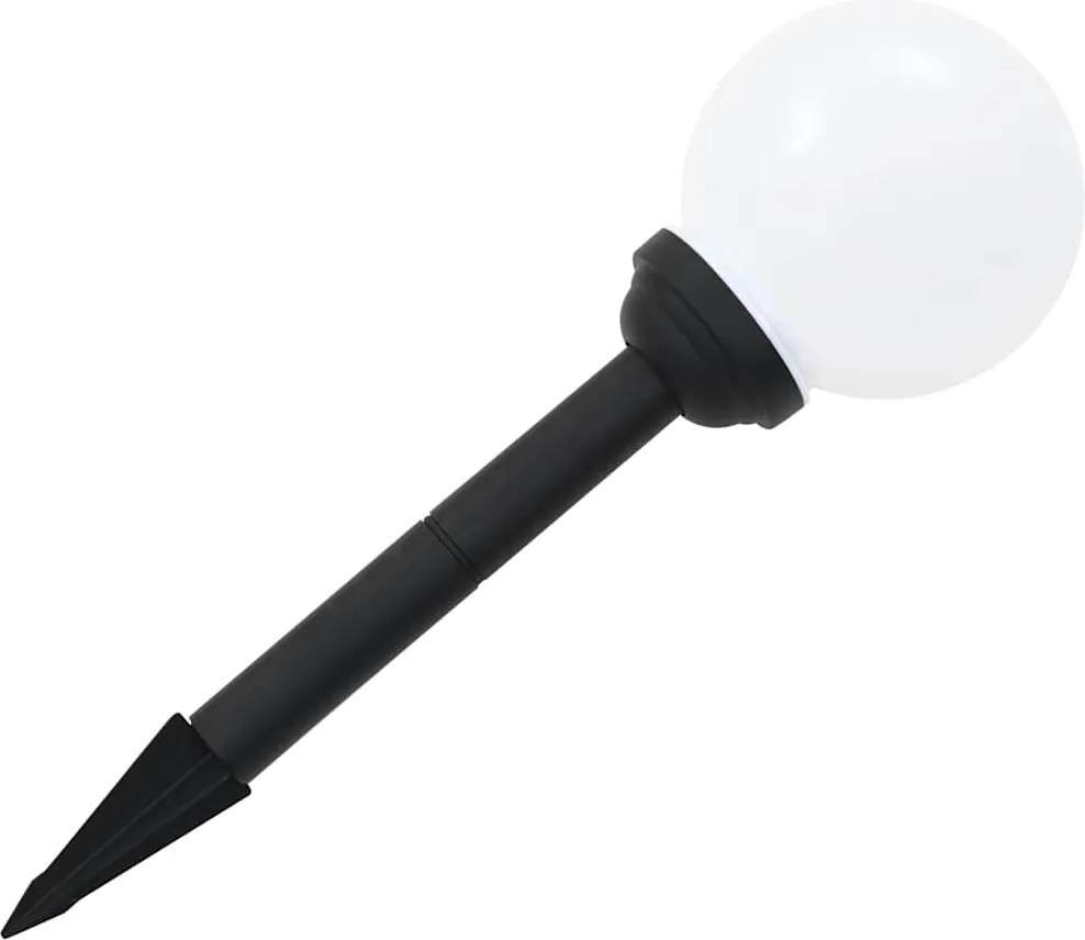 Zahradní solární lampy 6 ks LED kulovité 20 cm RGB 277126