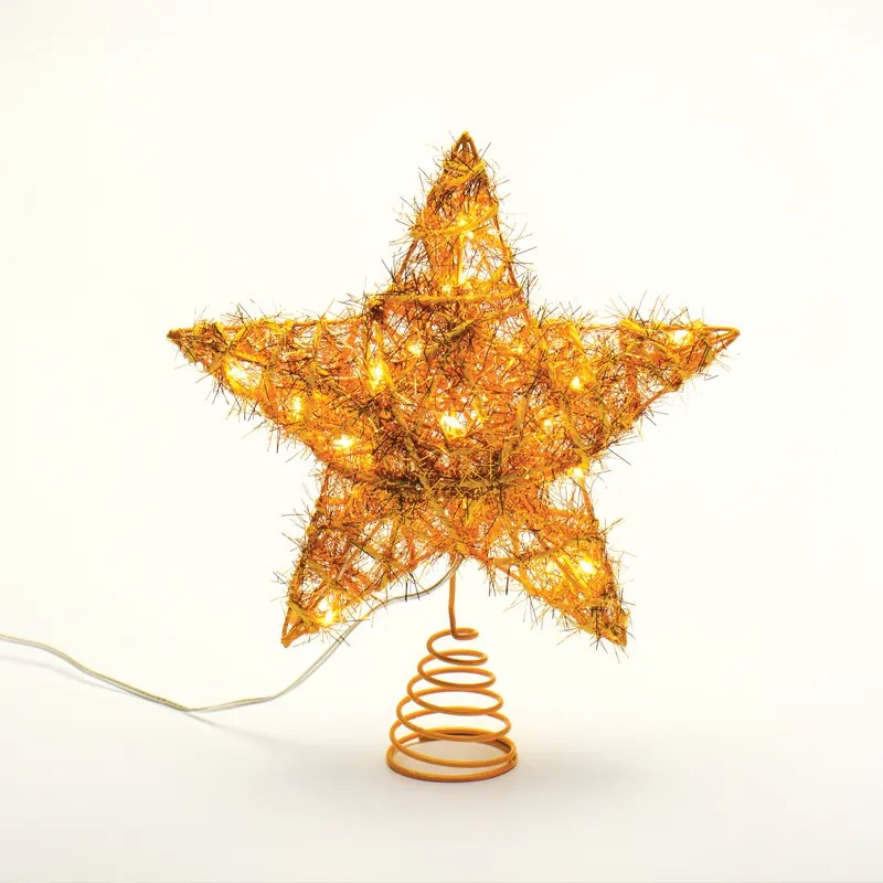 Vánoční LED dekorativní stolní hvězda Zlatá