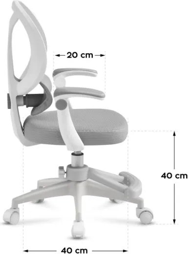 Dětská otočná židle Mark Adler Junior 4.5 Grey