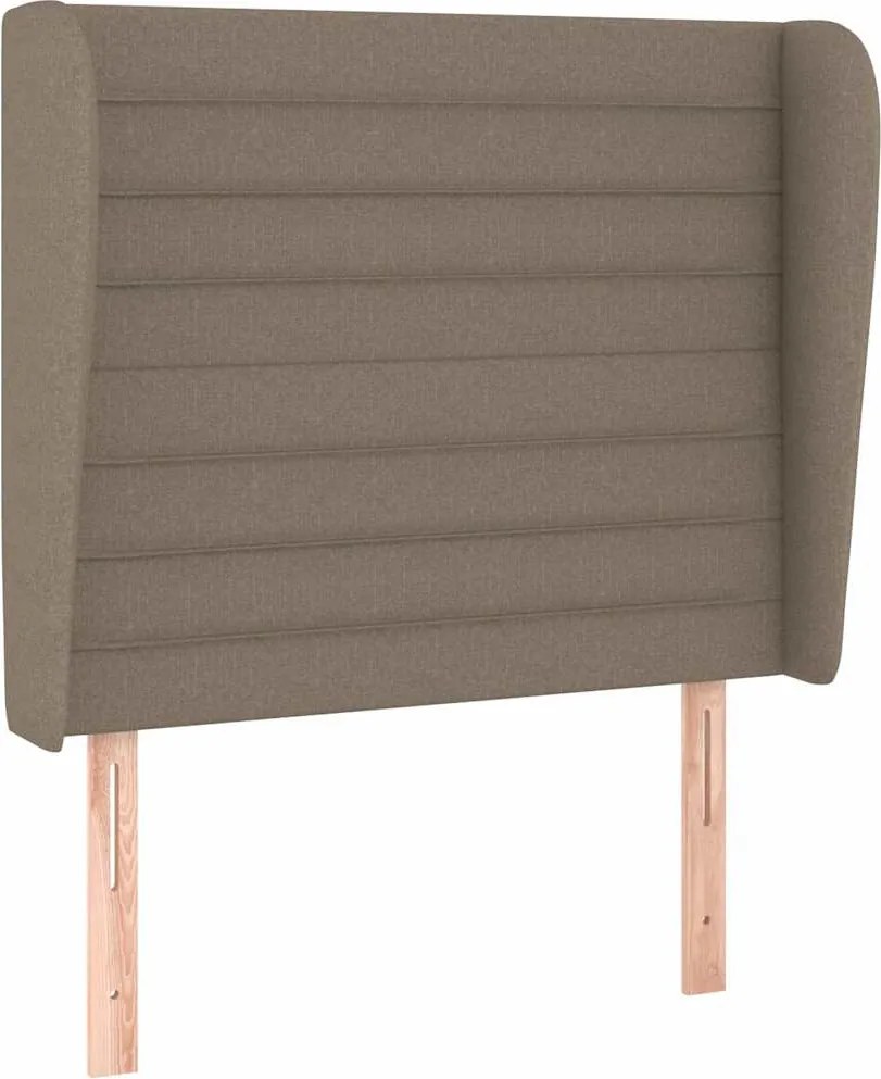Box spring postel s matrací taupe 100 x 200 cm textil 3128025