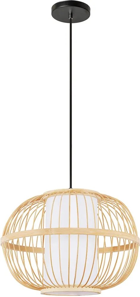 Toolight Natural, závěsné stropní svítidlo 1xE27 APP1631-1CP, přírodní hnědá, OSW-05104