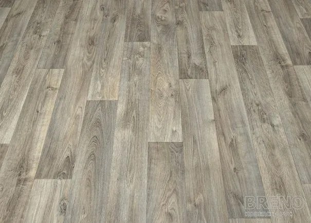 Breno PVC CHROMETEX Tavel 594 – tmavé dřevo, šíře 400 cm