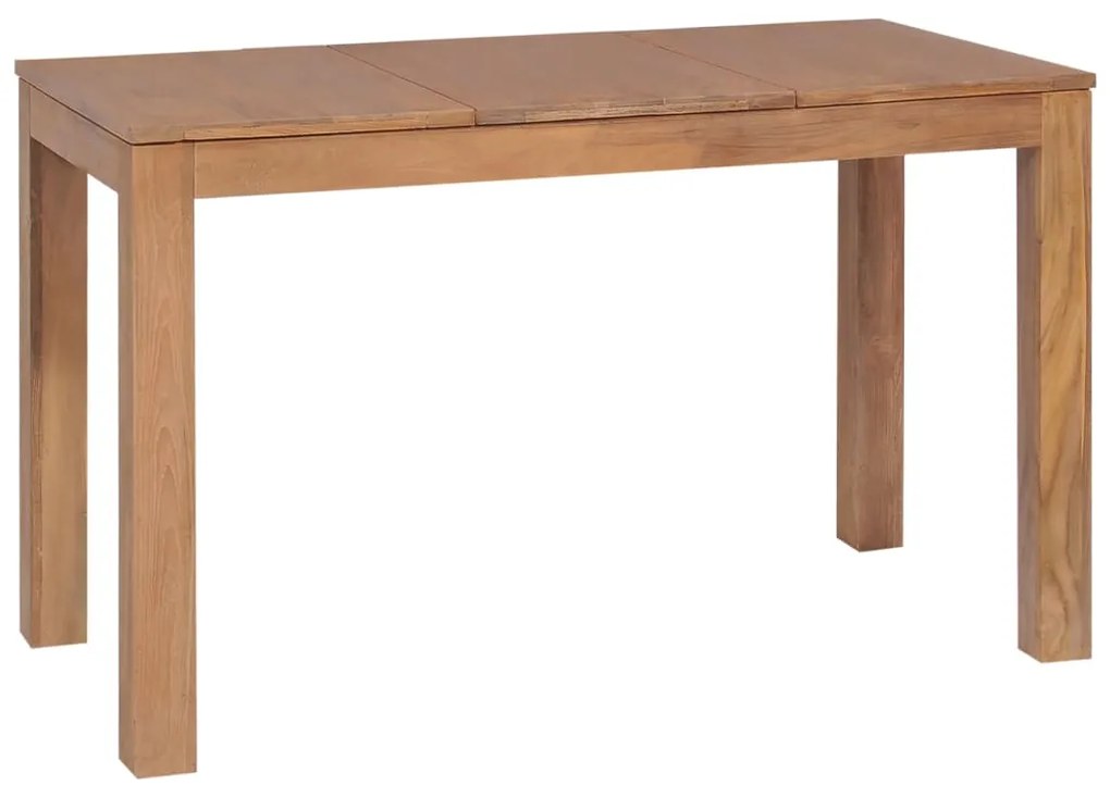 246953 vidaXL Jídelní stůl masivní teak s přírodním povrchem 120 x 60 x 76 cm