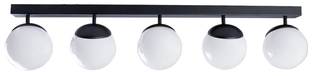Stropní svítidlo Sfera, 5x bílé skleněné stínítko, b