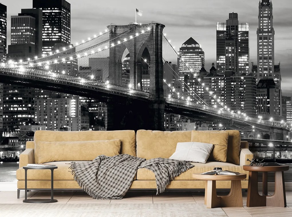 Fototapeta na zed' Dramatický Brooklynský Most | 360 x 254 cm | DFTS0199