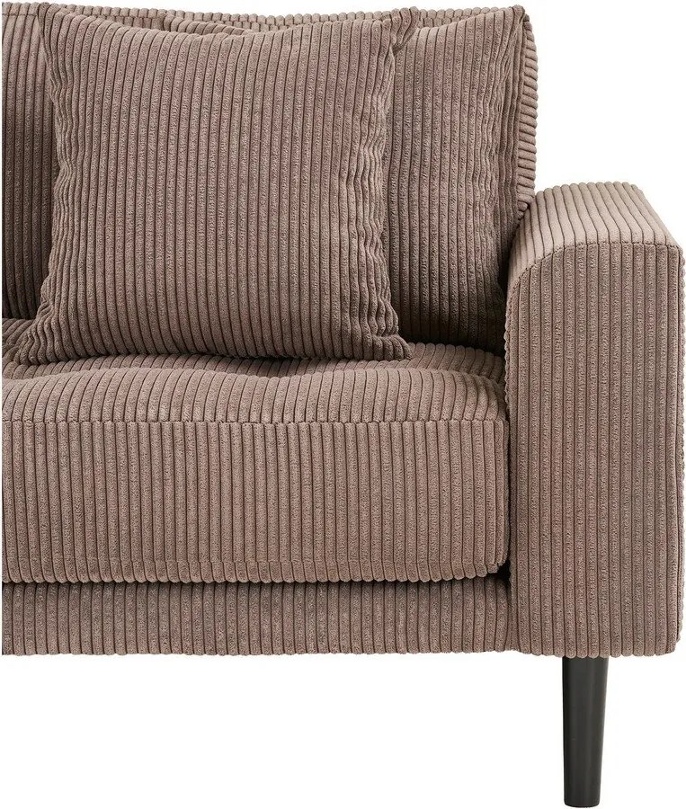 Hnědá manšestrová pohovka 210 cm Lido – House Nordic